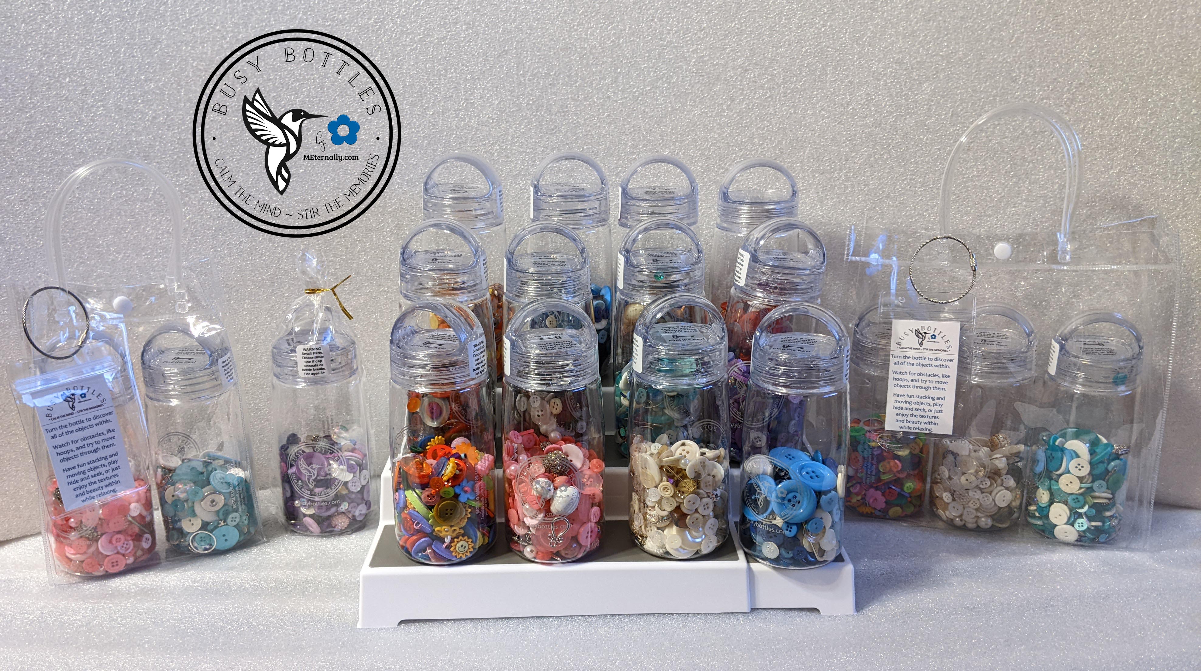 Busy Bottles - Sensory Bottles (Buttons, Beads & Baubles) – MEternally