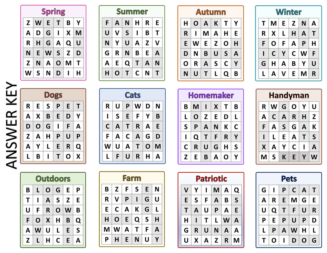 3 Letter Word Search Puzzle Collection – MEternally
