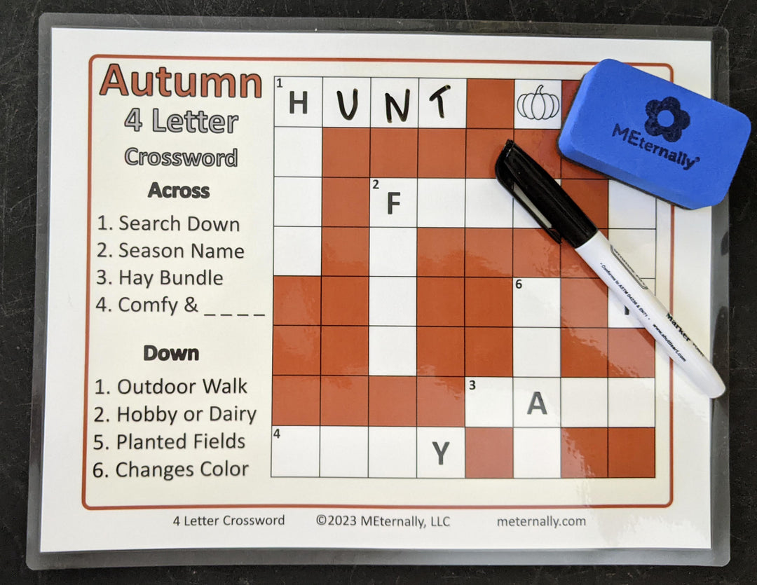 4 Letter Crossword Puzzle Collection – MEternally