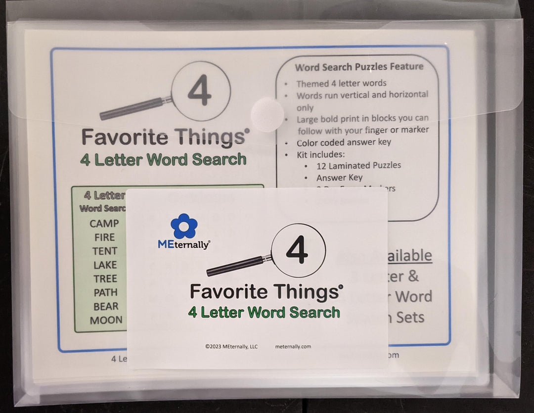 4 Letter Word Search Puzzle Collection – MEternally