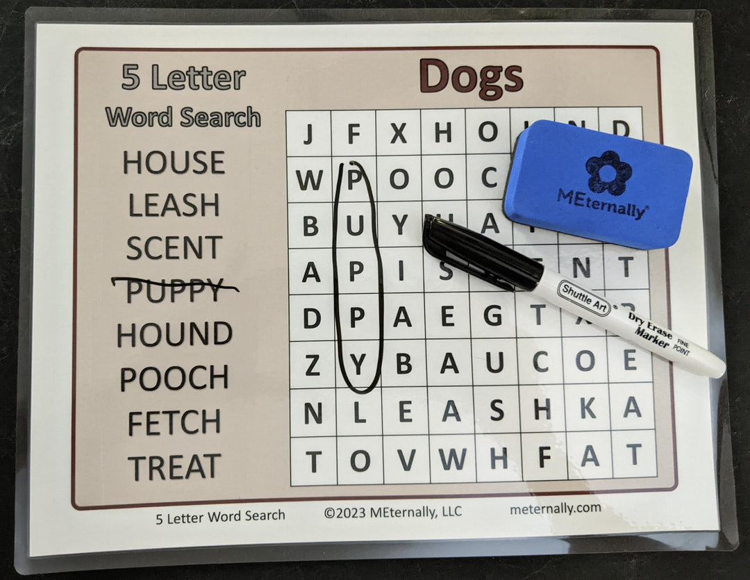 5 Letter Word Search Puzzle Collection – MEternally