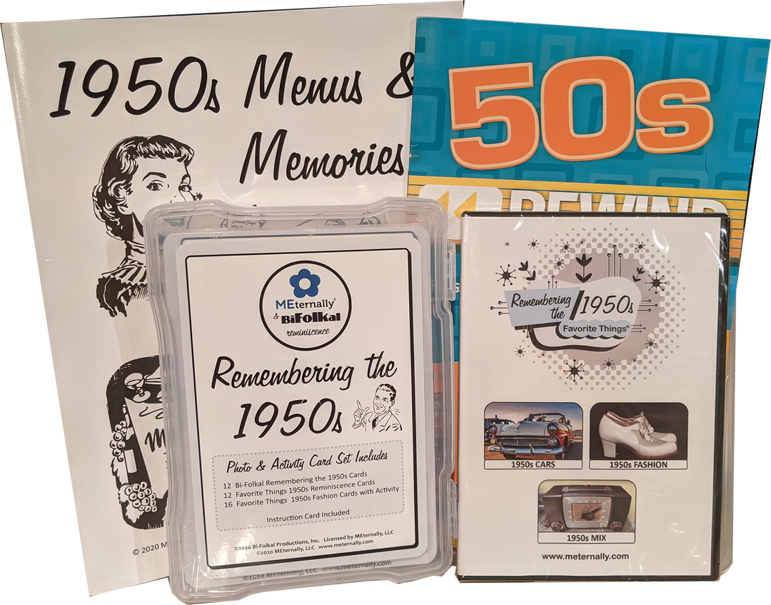 Reminiscence Therapy DVD, 1950s DVD & Photo Cards Kit – MEternally