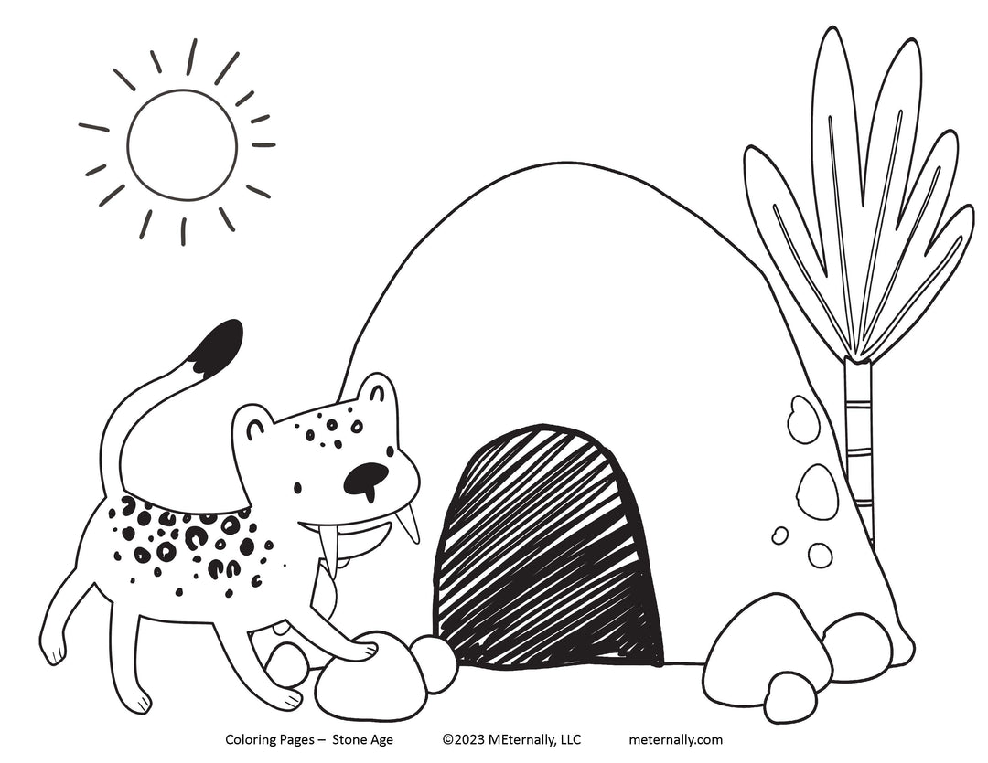 Digital Download - Stone Age Coloring Pages – MEternally