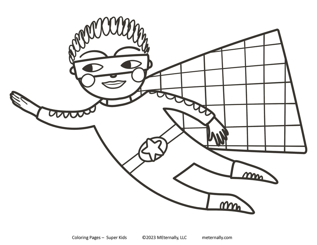 Digital Download - Super Kids Coloring Pages – MEternally